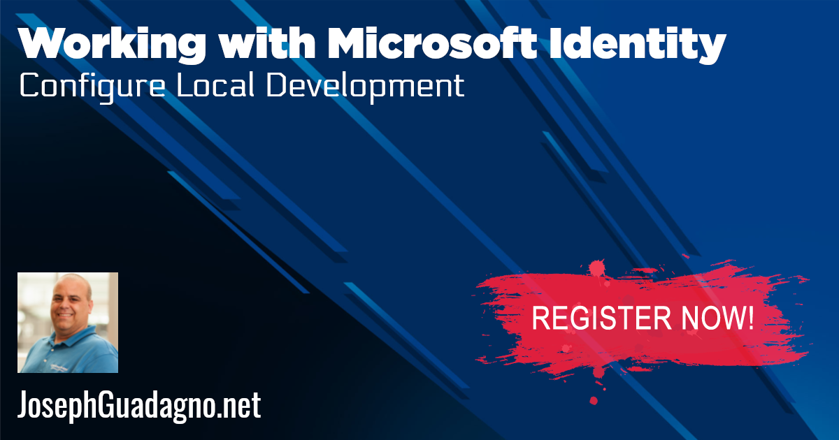Working with Microsoft Identity - Registering an Application ...